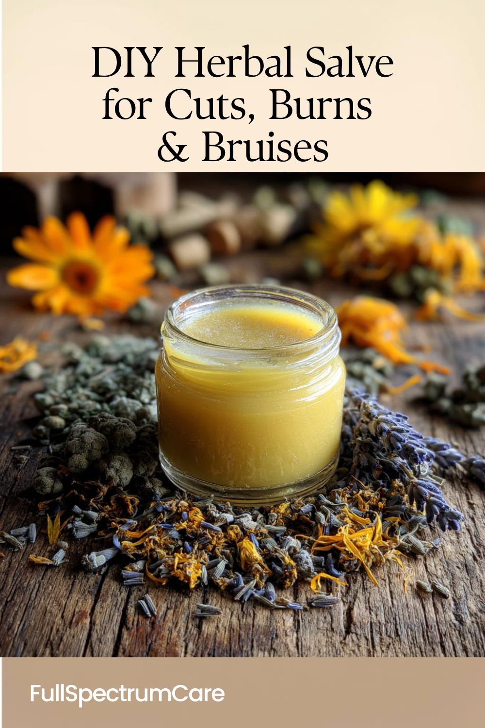 DIY Herbal Salve Recipe for Cuts, Burns & Bruises